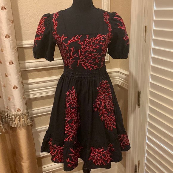 louise james | Dresses | Louise James Black And Red Embroidered Baby ...